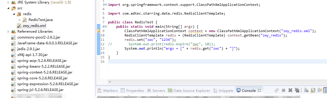 Spring Reads The Redis XML Configuration File configure IP Port 