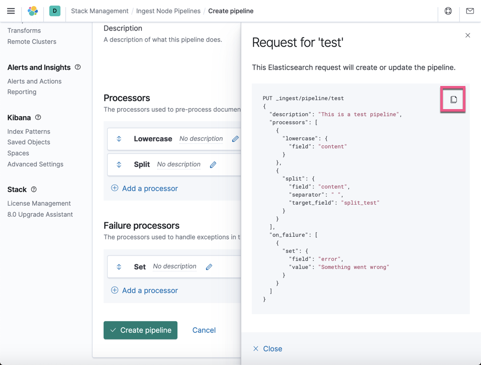 Elasticsearch：创建 Ingest pipeline_kibana创建jdbc pipline-CSDN博客