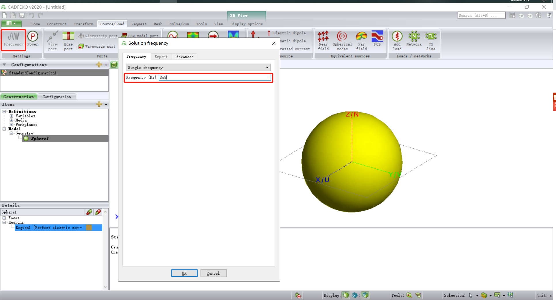 FEKO基础仿真实例_feko金属球的rcs-CSDN博客