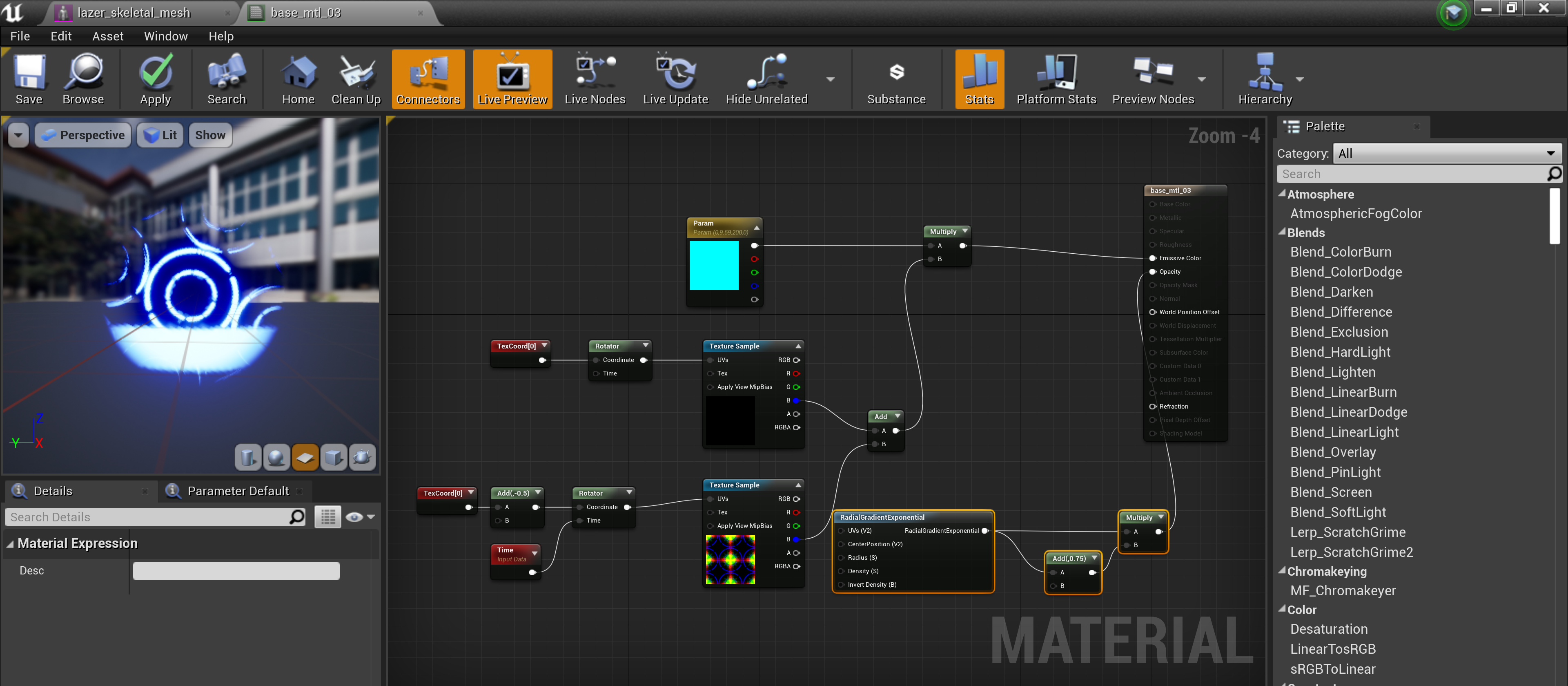 Unreal Engine 4 —— GAS系统学习 （二十六） 制作Lazer技能的材质（后续）_unity gas-CSDN博客