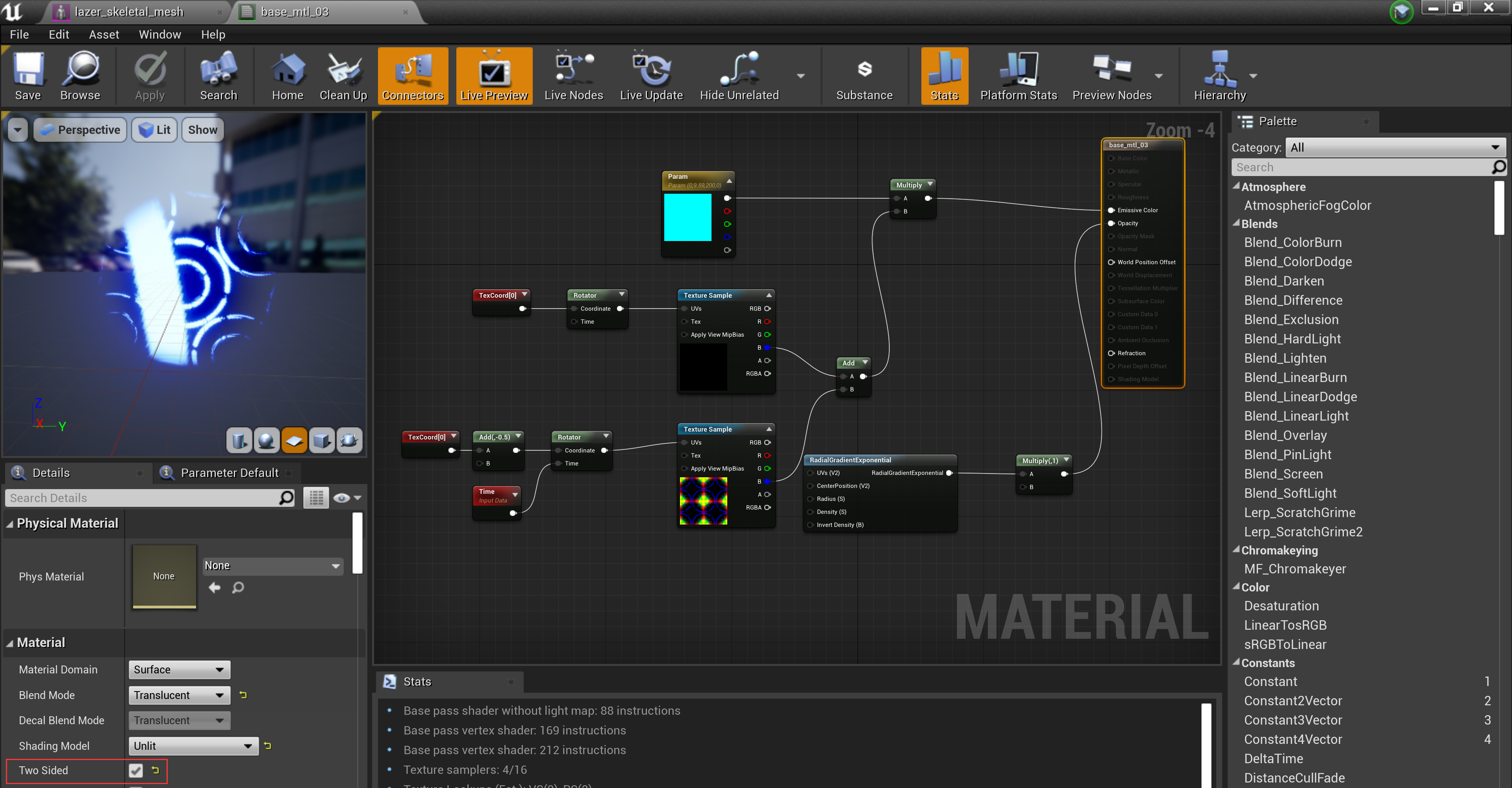 Unreal Engine 4 —— GAS系统学习 （二十六） 制作Lazer技能的材质（后续）_unity gas-CSDN博客