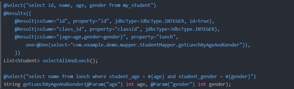 @Results用法总结_mybatis 注解 @results 重复使用-CSDN博客