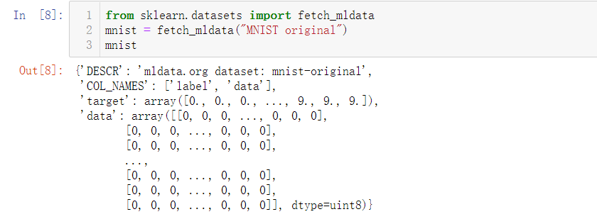 sklearn使用fetch_mldata(‘MNIST original’)读取mnist数据集出错解决办法_101lucky的博客-CSDN博客