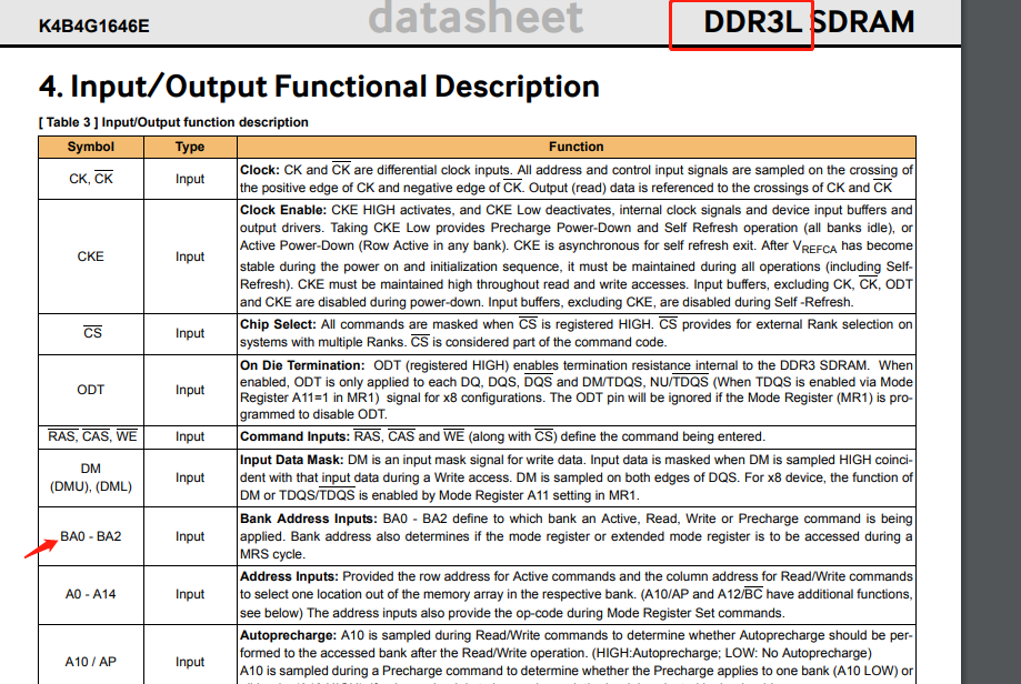 LPDDR和DDR的个人理解随笔(为什么LPDDR3的BA0-BA3是悬空的？)_lpddr3少几根地址线-CSDN博客