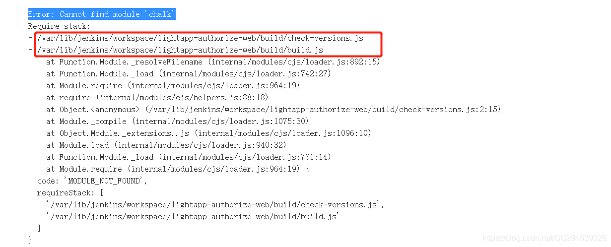 报错: Error Cannot Find Module ‘chalk‘error Cannot Find Module Chalk Csdn博客