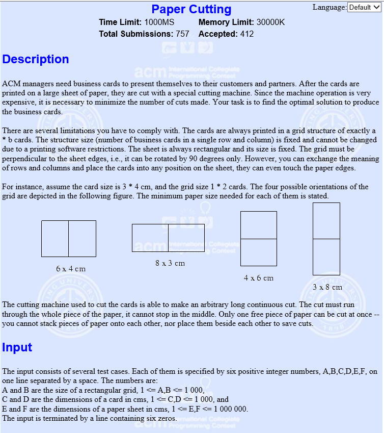 POJ 1791 Paper Cutting G++ 枚举 背-CSDN博客
