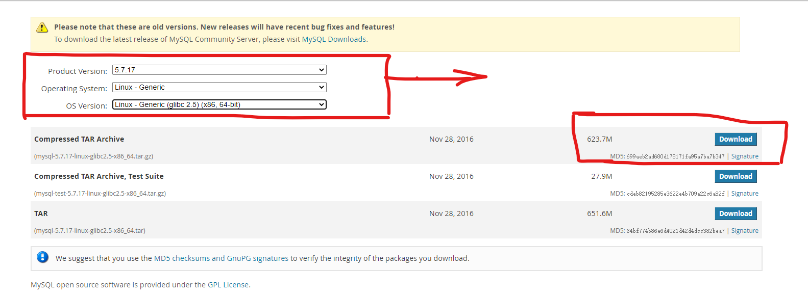 linux下安装mysql（.tar.gz压缩包方法）_mysql tar.gz-CSDN博客