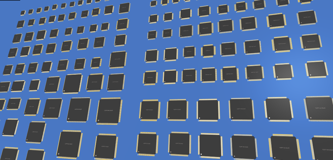 【AD封装】芯片IC封装-QFP，TQFP，LQFP（带3D）_lqfp封装 tqfp封装 2d3d三维视图pcb封装库ad库大全-CSDN博客