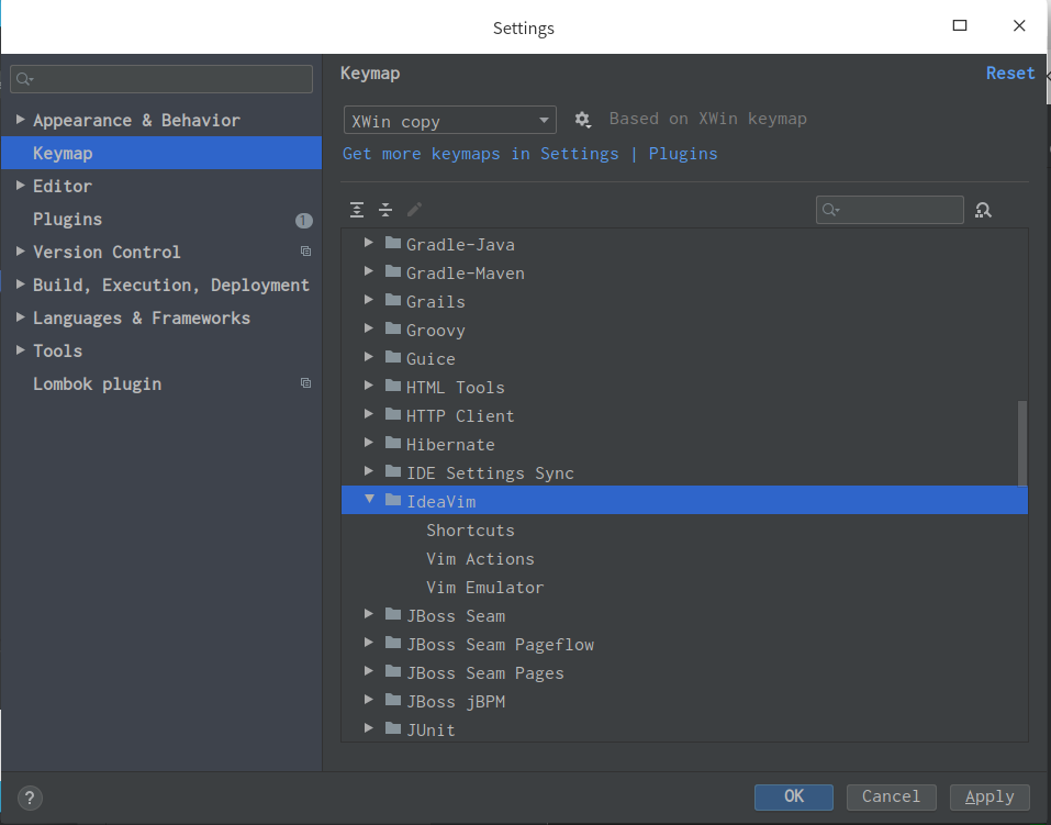 Idea设置快捷键关闭IdeaVim模式_ideavim 禁用快捷键-CSDN博客