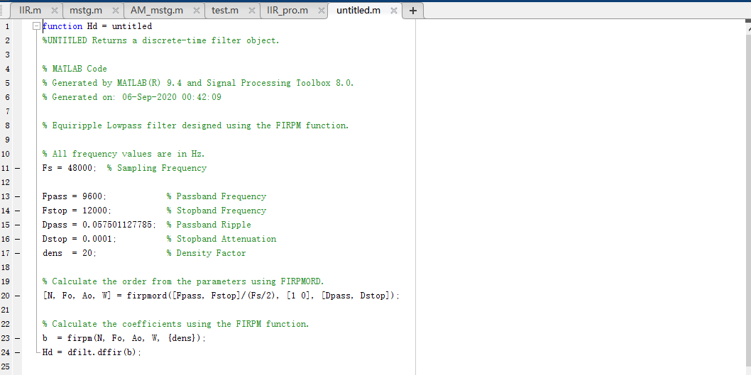 Matlab Fdatool滤波器设计以及使用matlab Fdatool生成的滤波器怎么用 Csdn博客