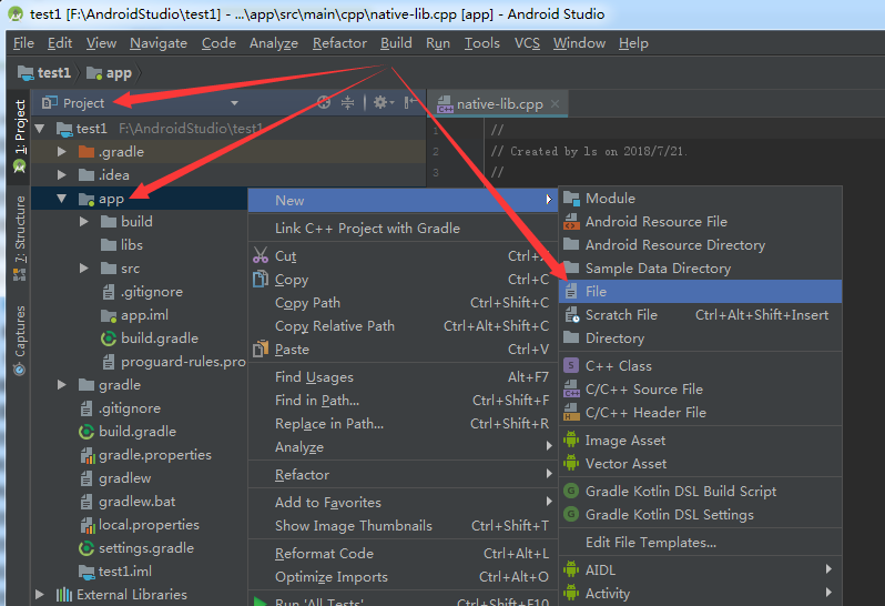 Android studio项目添加c++文件_android studio创建cpp文件夹-CSDN博客
