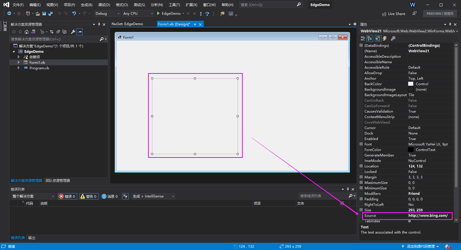 VB.NET使用.Net5.0创建WebView2窗体应用程序_visual studio 2010 使用webview2-CSDN博客