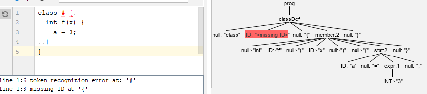 Antlr4入门（七）错误报告与恢复_antlr 4 caught 1 build errors.-CSDN博客
