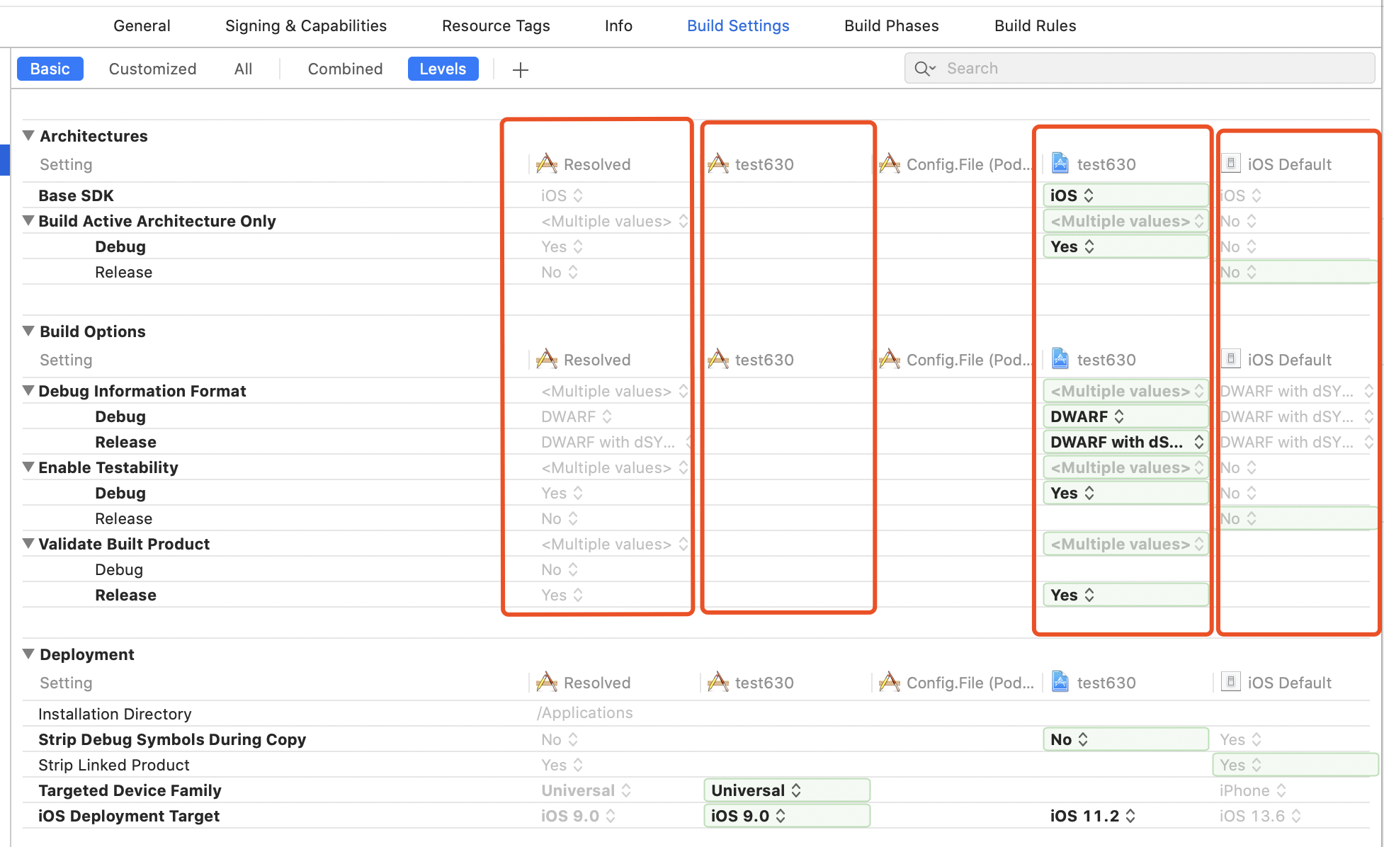 tatget的build setting 属性设置_build settings 添加属性-CSDN博客