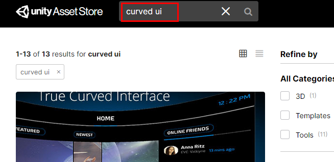 Unity 工具 之 CurvedUI （曲面UI）一些基本操作和CUSTOM_RAY 射线交互时注意事项整理_curved ui-CSDN博客