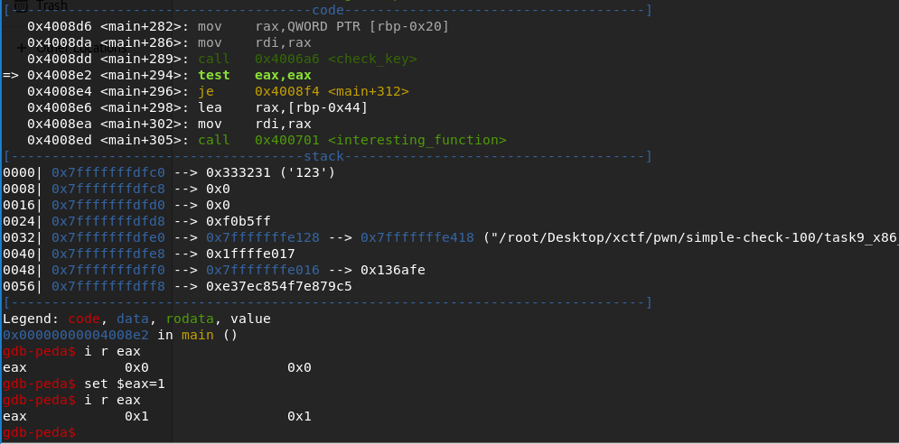 CTF-攻防世界-Reverse-(simple-check-100)_ctf reverse 即猜测当配置满足源程序要求时即输出flag-CSDN博客