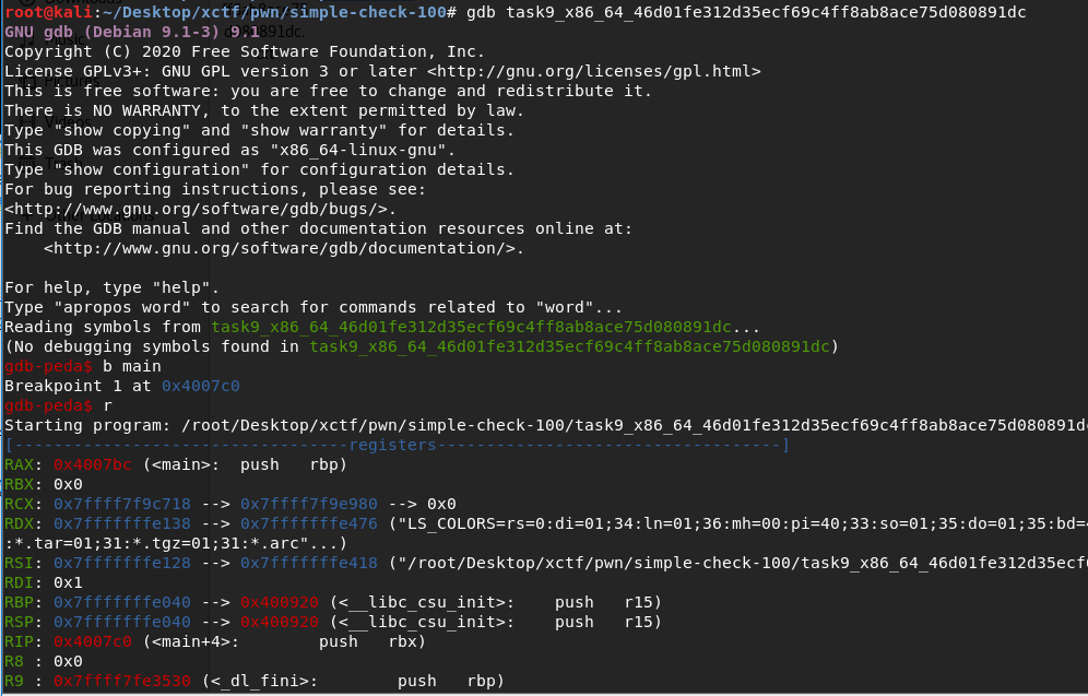 CTF-攻防世界-Reverse-(simple-check-100)_ctf reverse 即猜测当配置满足源程序要求时即输出flag-CSDN博客