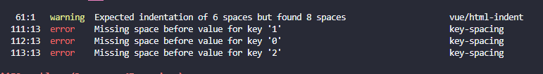 eslint 报错-Missing space before value for key ‘xxx’_missing space before value for key 'a-CSDN博客