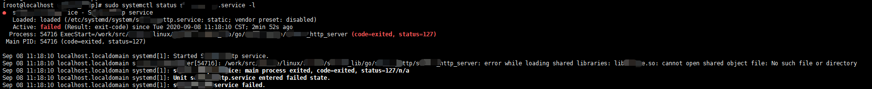linux 自定义服务启动失败(code=exited, status=127)-CSDN博客
