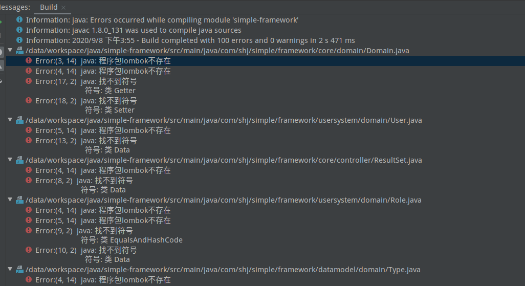 Error：java: 程序包lombok不存在_maven 打包提示程序包lombok不存在-CSDN博客