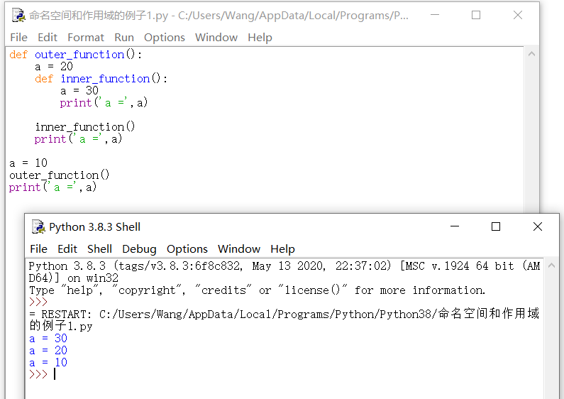Python命名空间（Namespaces）和作用域（Scopes）讲座【修订】_python self.namespace-CSDN博客