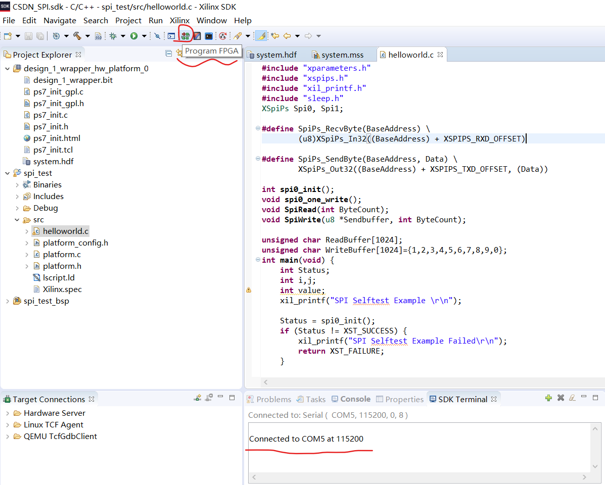 ZYNQ学习之SPI的使用_zynq spi-CSDN博客