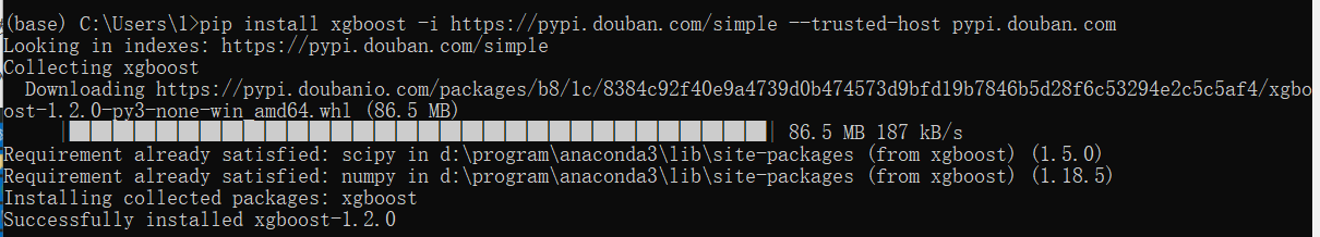 xgboost 安装问题（xgboost library (xgboost.dll) could not be loaded）win10+ anaconda3.8+pycharm最新社区版 ...