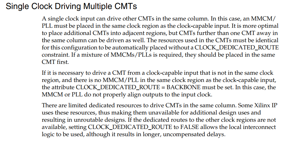 vivado CLOCK_DEDICATED_ROUTE约束的使用_clock dedicated route backbone-CSDN博客
