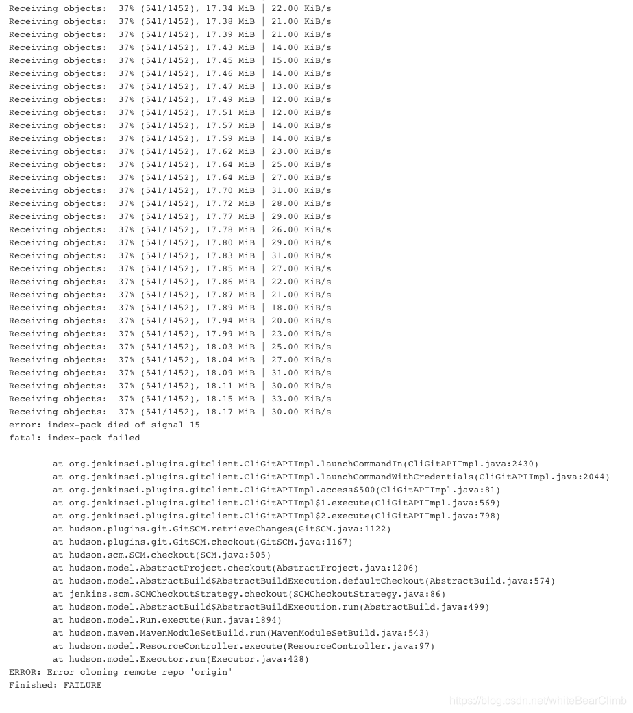 Error Failed To Parse Poms 和 Error Error Cloning Remote Repo ‘origin