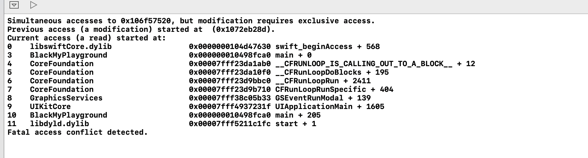 swift 中内存的安全性 inout 参数访问冲突与_swift inout参数读写权限冲突-CSDN博客