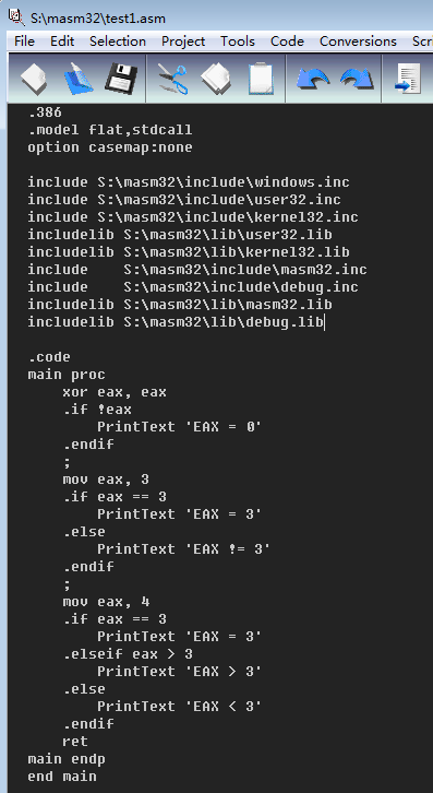 32位汇编语言条件伪指令和win32汇编关于windows.inc的error A2004-CSDN博客