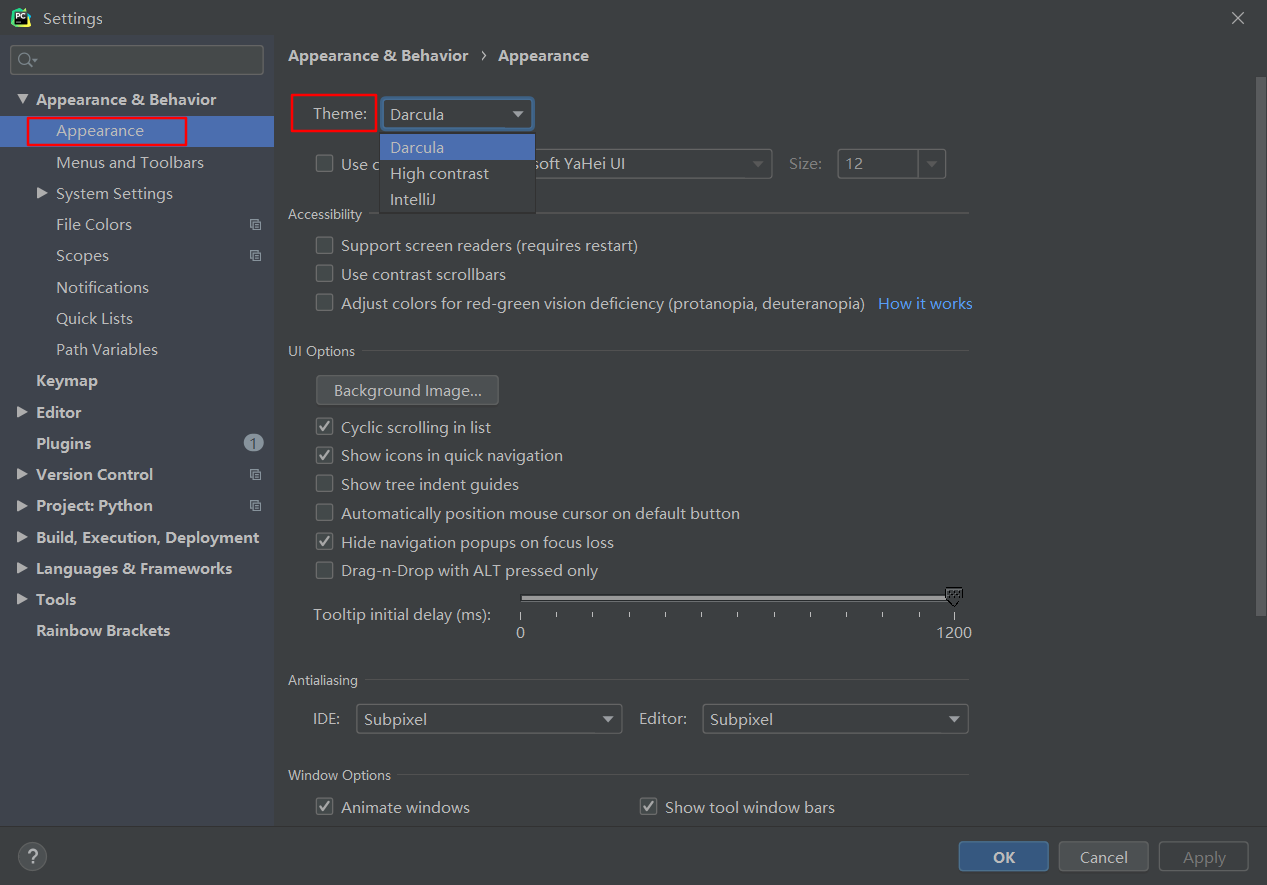Pycharm 更换皮肤和壁纸_pycharm切换皮肤-CSDN博客