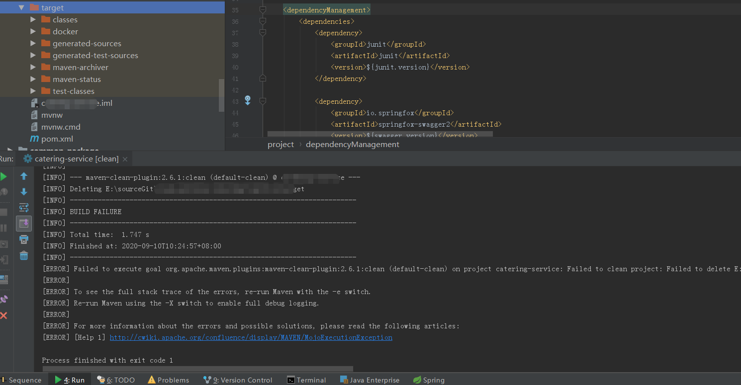 IDEA使用maven打包时报 MojoExecutionException 或者项目程序包不存在和找不到符号 使用命令： mvn idea:idea 解决问题-CSDN博客