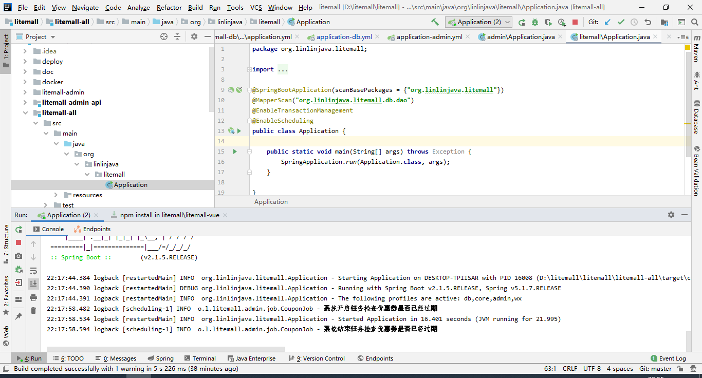litemall项目本地部署启动_windows idea litemall-CSDN博客