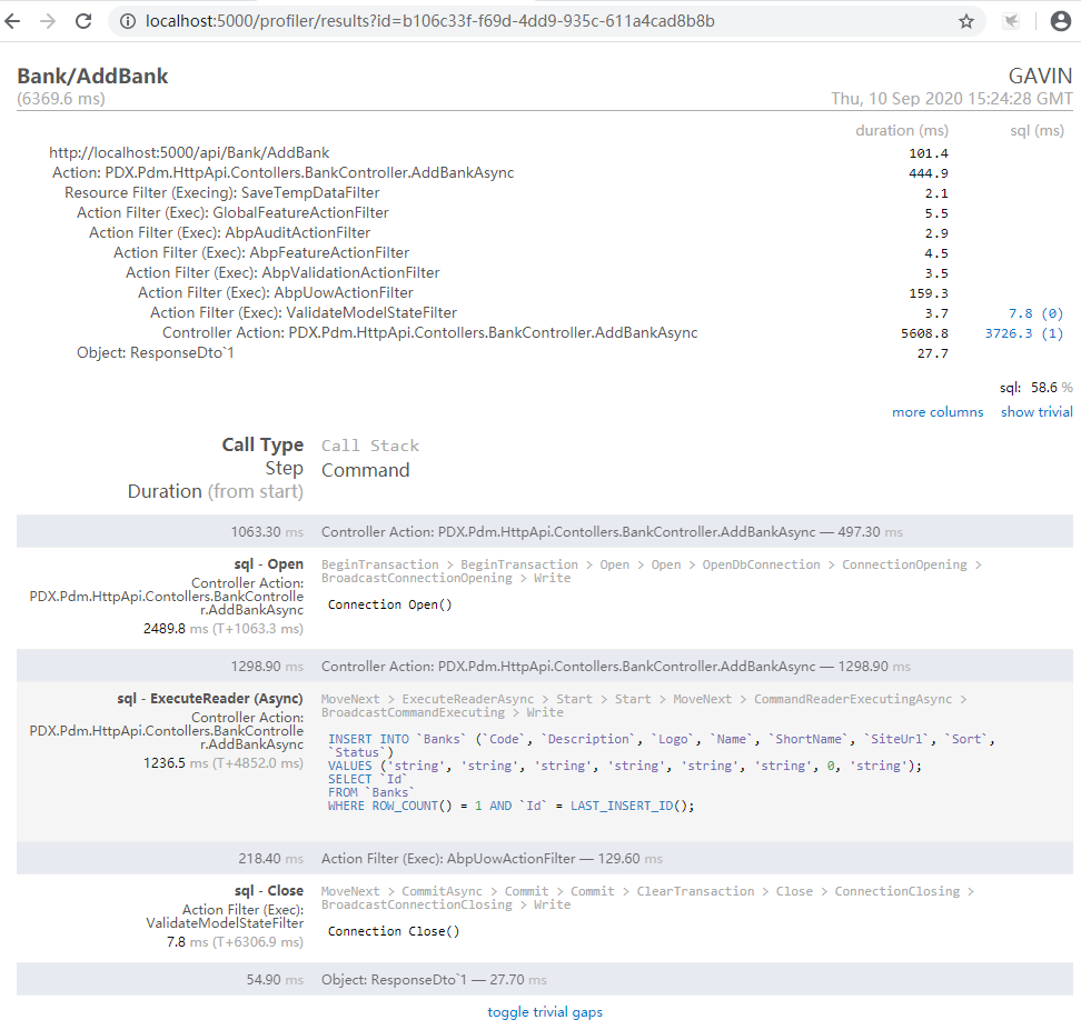 AspNetCore 3.1（ABP.Next）集成MiniProfile（简要）_Gavin-CSDN博客