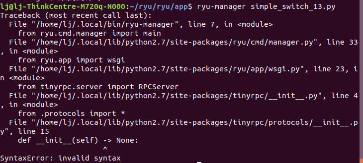 mininet源码安装与ryu启动及升级依赖python3_tinyrpc怎样安装?-CSDN博客