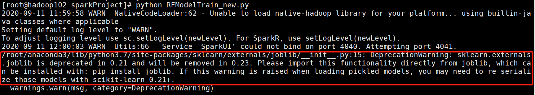 【Joblib】DeprecationWarning: sklearn.externals.joblib is deprecated in 0.21 and will be removed ...