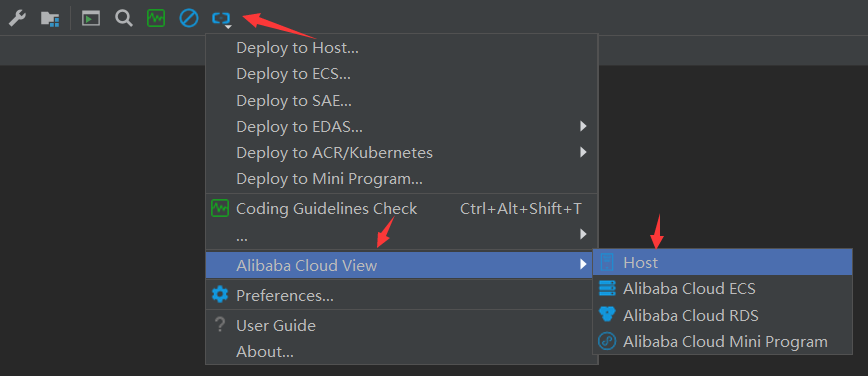 Alibaba Cloud Toolkit插件使用（实现一键部署）_alibaba cloud toolkit添加的deploy to host在哪里查看-CSDN博客
