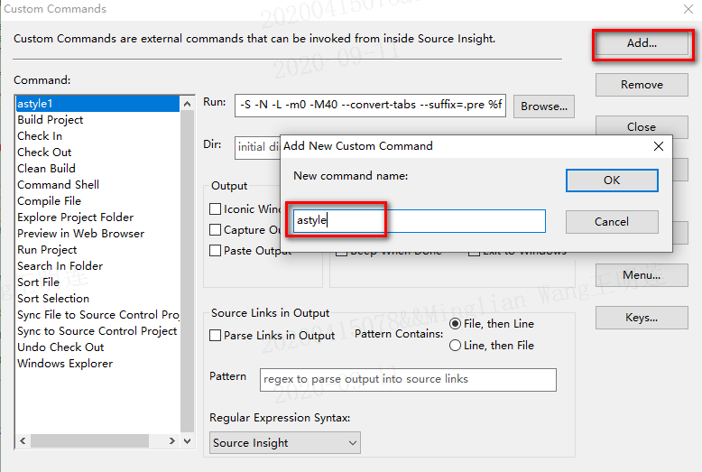 Source Insight的代码格式化配置和使用(动画演示工具-Astyle)_source inght格式化代码插件-CSDN博客