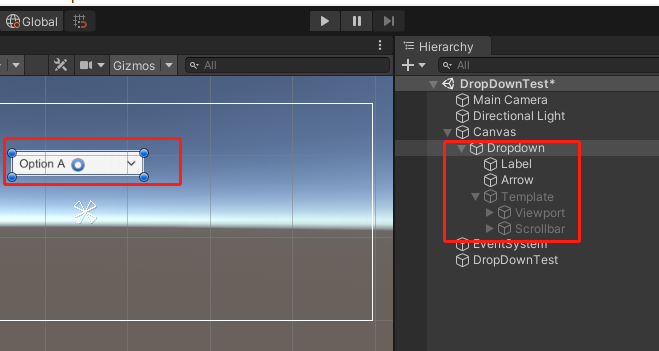 Unity UGUI 基础 之 DropDown（下拉列表框） 的简单使用（简单改变样式/动态下来列表的数据添加删除/列表事件监听等）_unity dropdown-CSDN博客