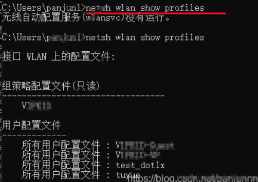 使用netsh命令配置windows网络netsh Wlan Show Profiles Csdn博客 