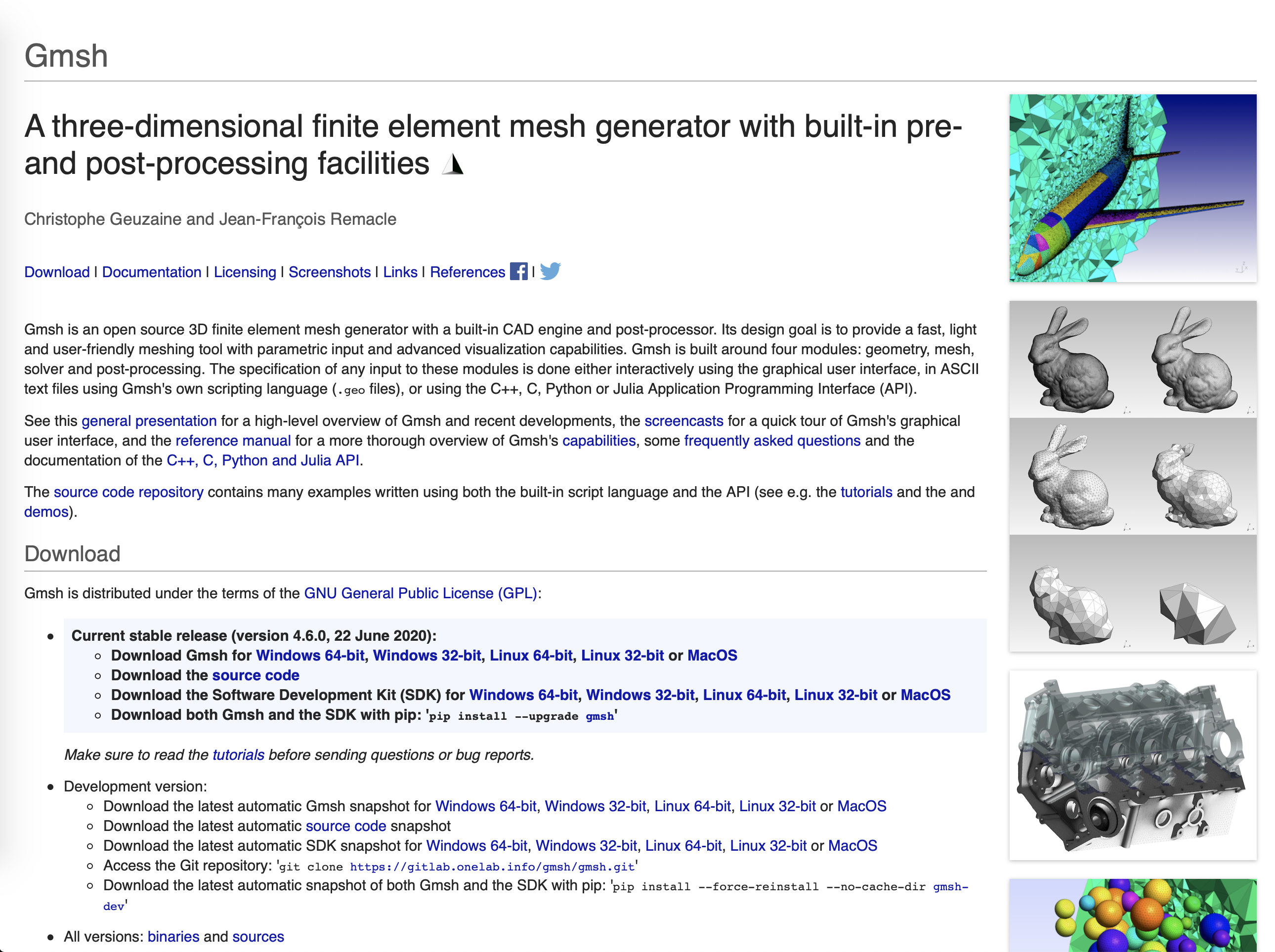 有限元剖网格之Gmsh安装与使用入门-CSDN博客
