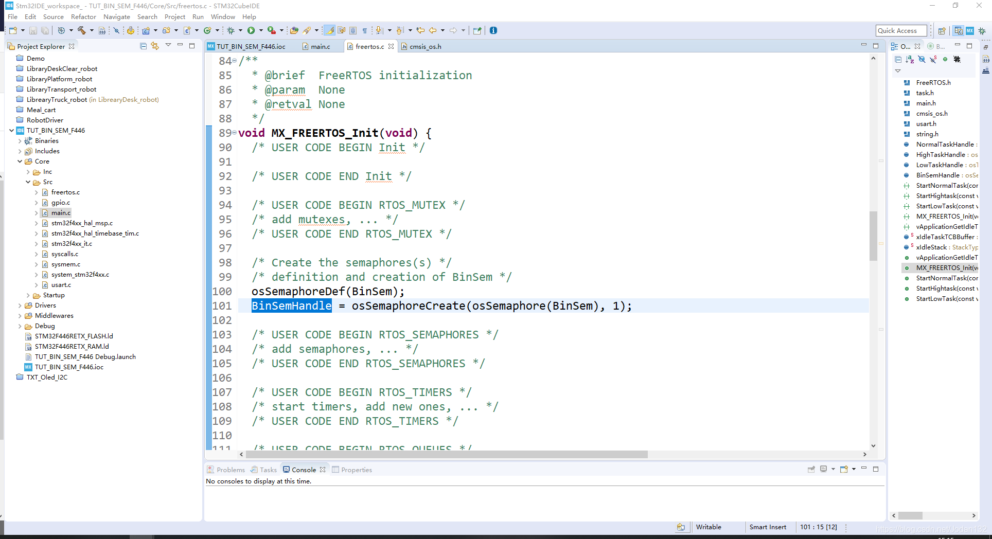 基于stm32的freertos实时操作系统———使用二进制信号量stm32 Usb Sobj Ossemaphorecreate Csdn博客 3653