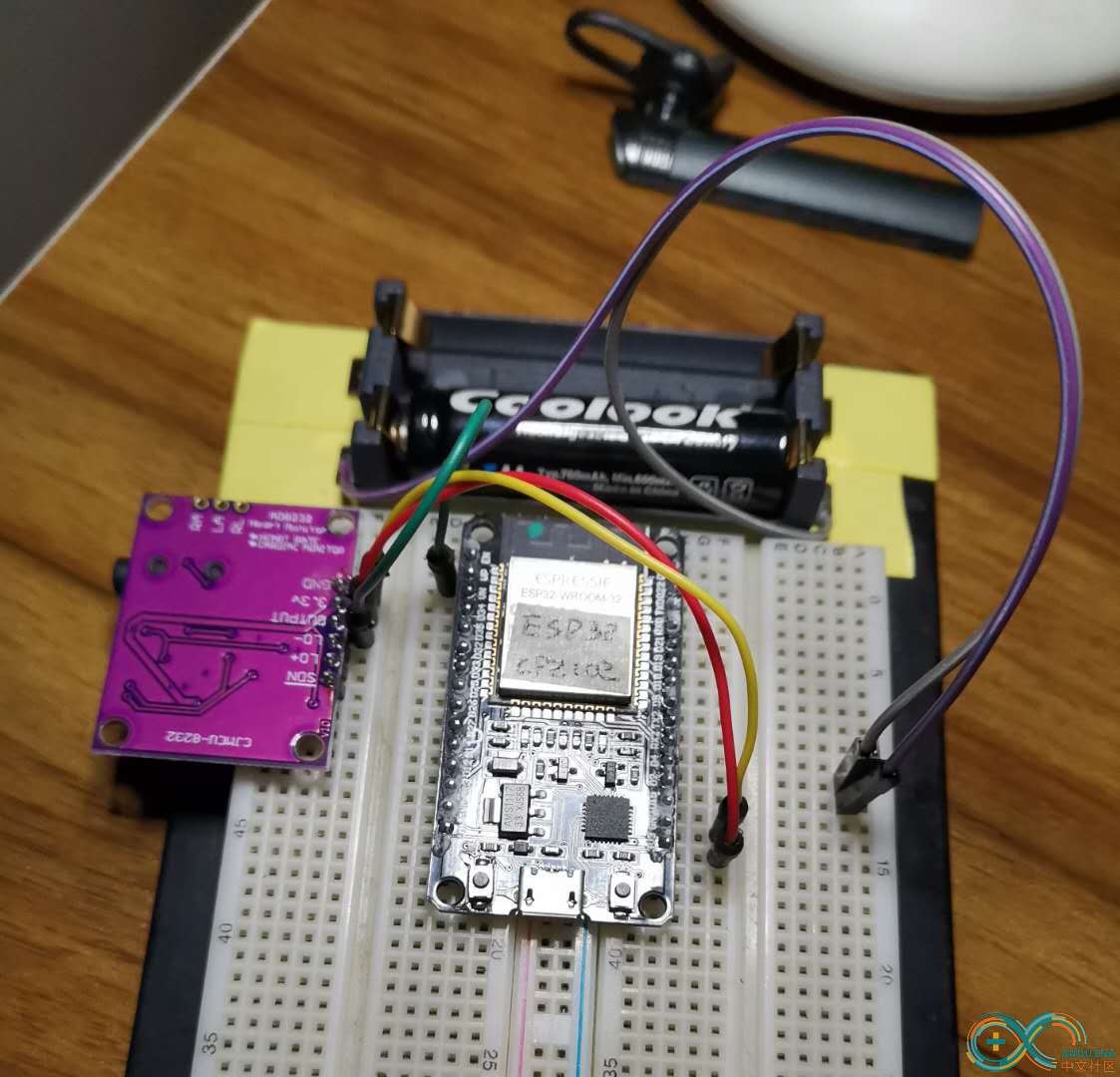 [Medido disponible] ESP32 + AD8232 ECG Experimento - programador clic