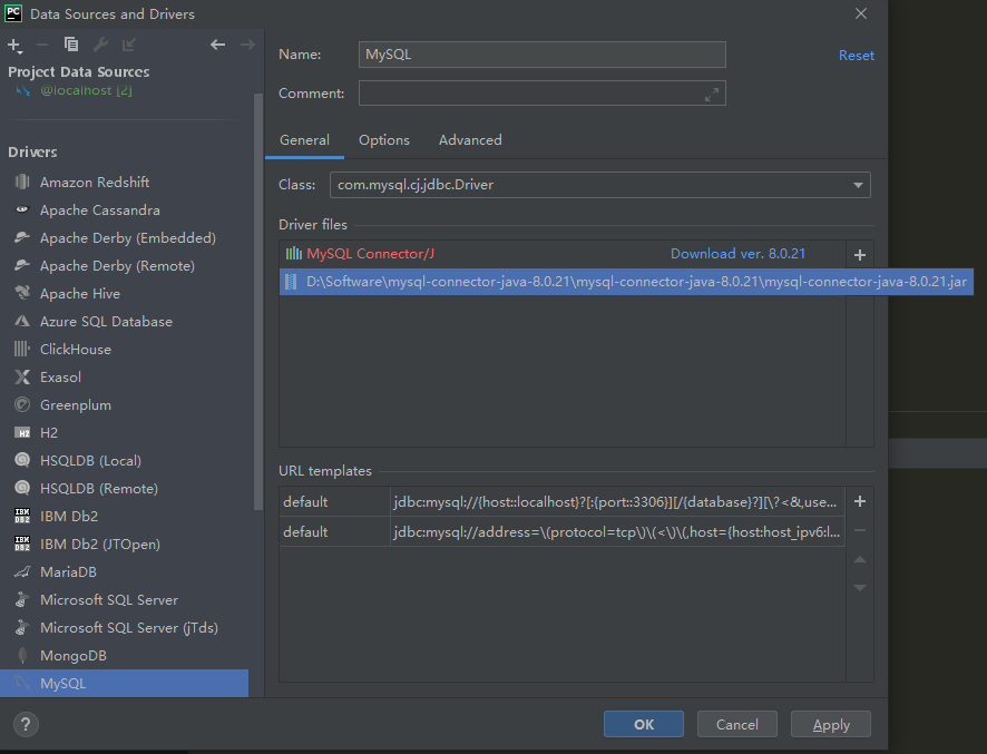 PyCharm连接MySQL数据库的时候，驱动下载失败_pycharm下载mysql驱动失败-CSDN博客