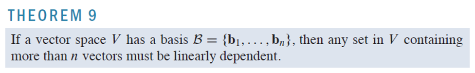 Chapter 4 (Vector Spaces): The dimension of a vector space (向量空间的维数 ...