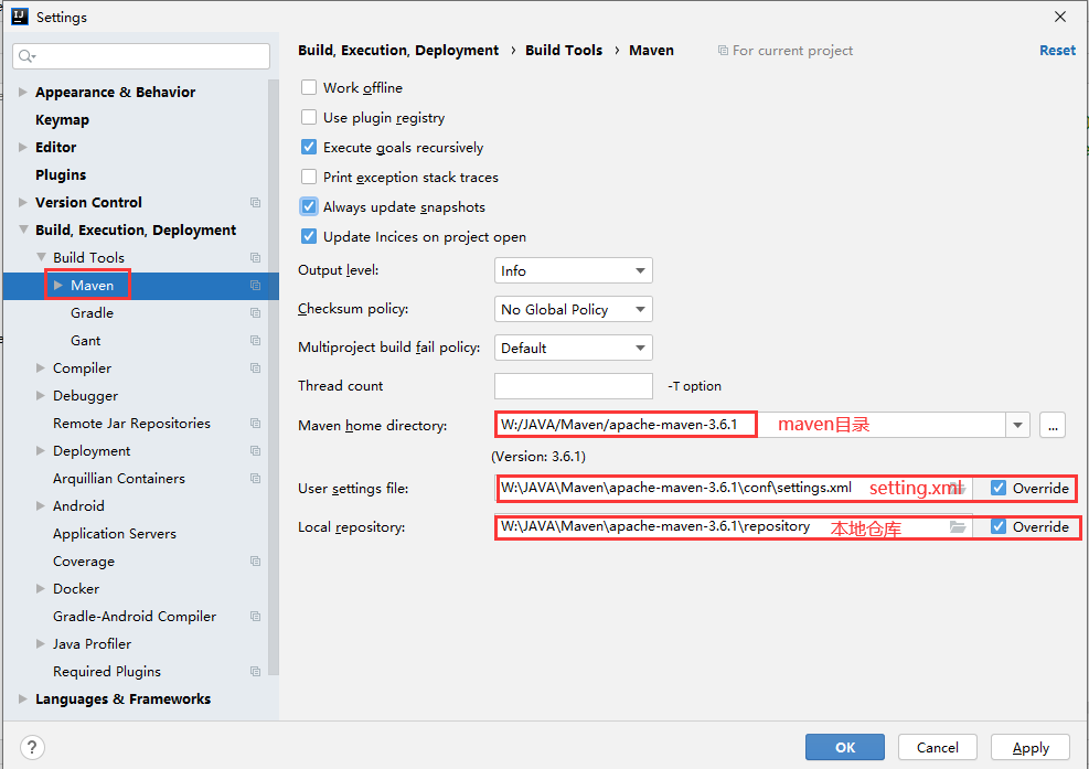 Maven3.6.1安装及配置_maven3.26.1-CSDN博客