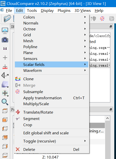 CloudCompare进行点云标注_cloudcompare 标注-CSDN博客